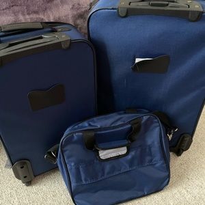 new directions | Bags | New Directions 3 Piece Navy Luggage Set | Poshmark